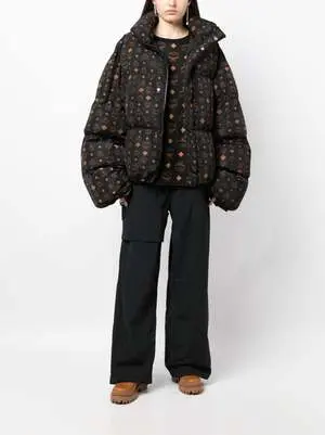 Mcm Onogra-pattern Puffer Jacket