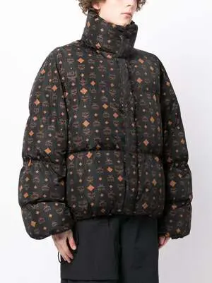Mcm Onogra-pattern Puffer Jacket