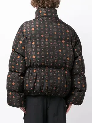 Mcm Onogra-pattern Puffer Jacket