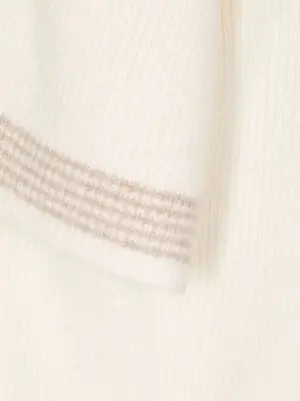 Eleventy Ribbed-knit Cashmere Scarf