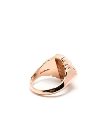 STATEMENT 18kt Rose Diamond Pyramid Ring - Gold