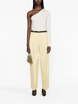 JIL SANDER Regular Butter Wool Trousers