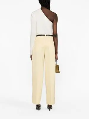 JIL SANDER Regular Butter Wool Trousers