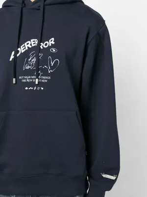 ADER ERROR Logo-print Drawstring Hoodie