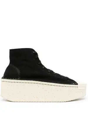 Y3 Lace-up Platform Sneakers - Black