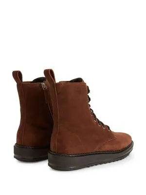 GIUSEPPE ZANOTTI Bassline Lace-up Boots - Brown