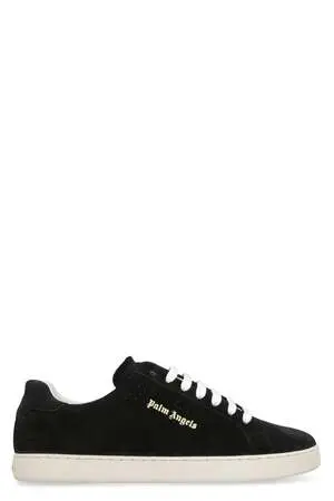 Palm Angels Palm 1 Full Suede Low-top Sneakers - Black