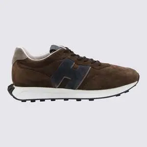Hogan Suede H601 Sneakers - Brown