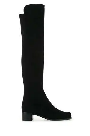 STUART WEITZMAN Reserve - Suede Over-the-knee Boot - Black