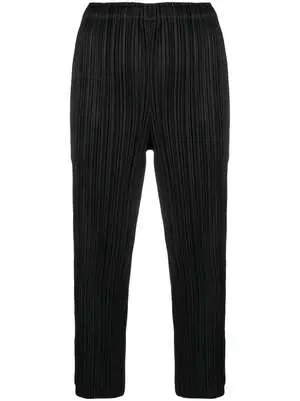 Issey Miyake Pleated Cropped Trousers