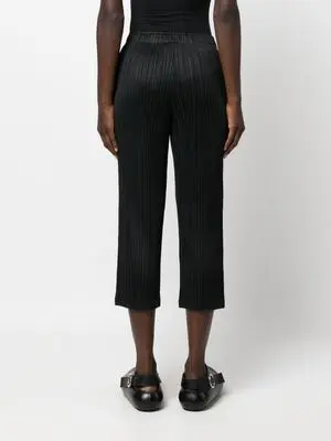 Issey Miyake Pleated Cropped Trousers