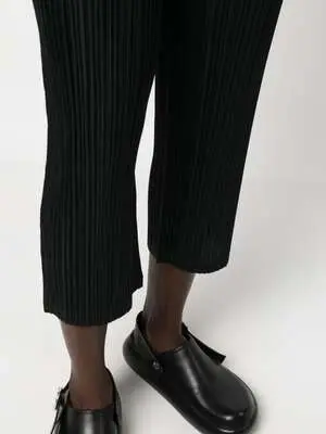 Issey Miyake Pleated Cropped Trousers