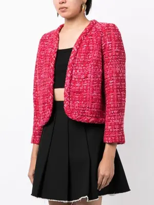 EDWARD ACHOUR PARIS Cropped Tweed Jacket