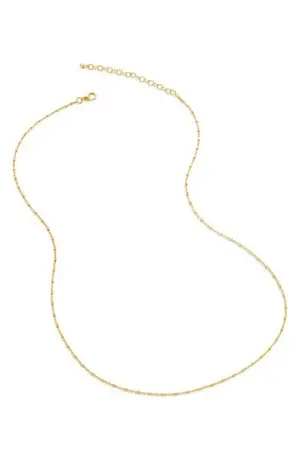 Monica Vinader Station Chain Necklace - 18ct Gold Vermeil