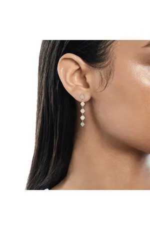 Lana Jewelry 14k Gold Kite Chain Drop Earrings