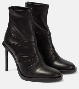 ANN DEMEULEMEESTER Carol Leather Ankle Boots