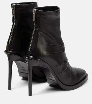ANN DEMEULEMEESTER Carol Leather Ankle Boots