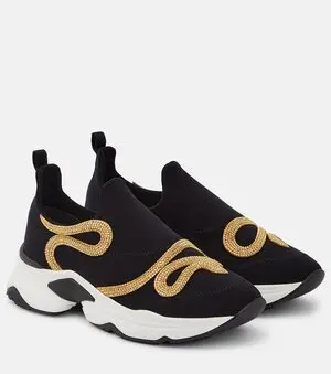 Rene Caovilla Morgana Embellished Sneakers - Multicoloured