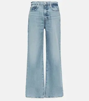 FRAME Le Jane High-rise Wide-leg Jeans