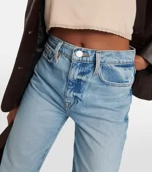 FRAME Le Jane High-rise Wide-leg Jeans