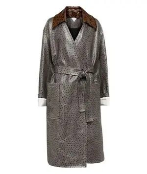 Bottega Veneta Embossed Leather Coat