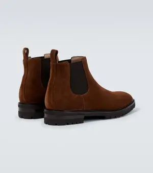 Manolo Blahnik Brompton Suede Chelsea Boots