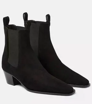 TOTEME The City Ankle Boots - Black