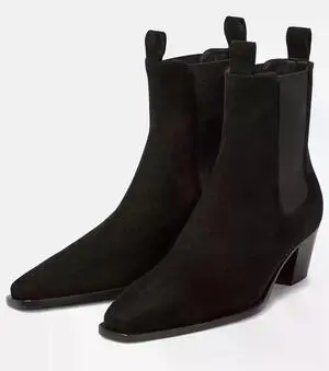 TOTEME The City Ankle Boots - Black