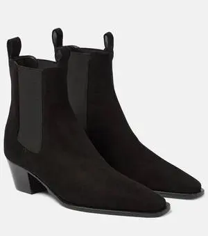 TOTEME The City Ankle Boots - Black