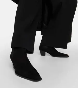 TOTEME The City Ankle Boots - Black