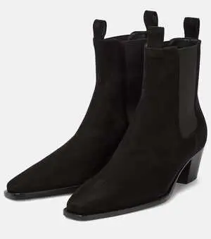 TOTEME The City Ankle Boots - Black