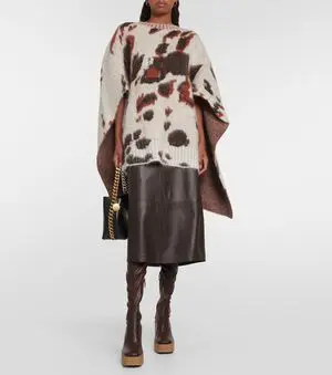 Stella McCartney Caped Jacquard Sweater