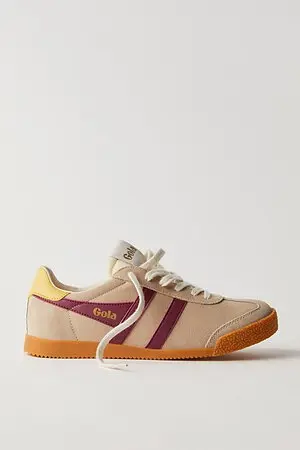 Gola Elan Suede Sneakers - Bone/cerise/pollen