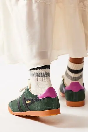 Gola Gola Elan Suede Sneakers Evergreen/black/fuchsia