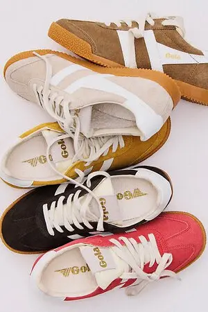 Gola Elan Suede Sneakers - Tobacco/white