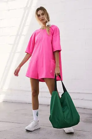 Free People FP Movement Hot Shot Tee Romper Malibu