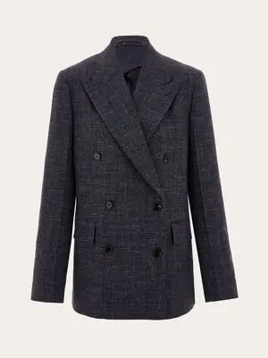 FERRAGAMO Double-breasted Blazer - Blue
