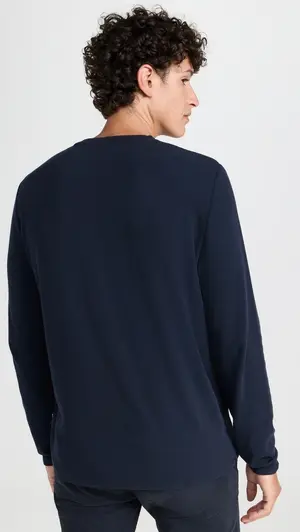 Nn07 Clive Waffle Knit Tee - Navy Blue