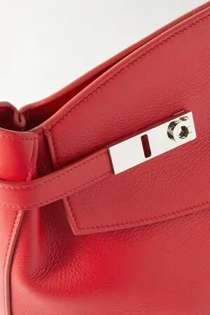 FERRAGAMO Hug Embellished Large Leather Shoulder Bag
