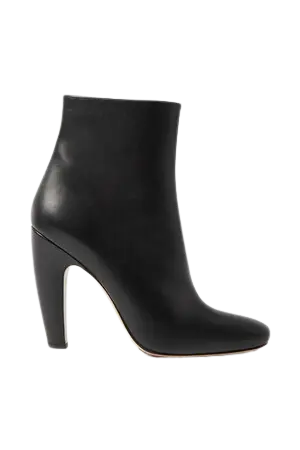 Bottega Veneta Canalazzo Leather Ankle Boots