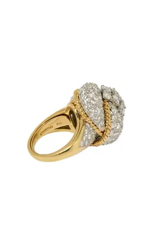 WINDSOR JEWELERS 18k White And Yellow Diamond Ring, David Webb