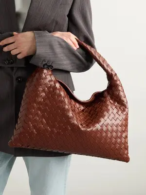 Bottega Veneta Hop Intrecciato Leather Tote