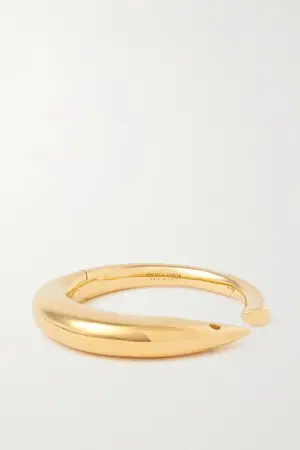 Bottega Veneta Vermeil Hinged Cuff - Gold