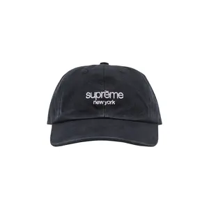Supreme Classic Logo 6-panel Cap - Black