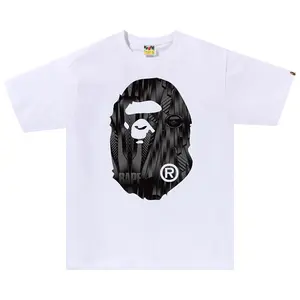 A BATHING APE Speed Racer Big Ape Head Tee /black - White
