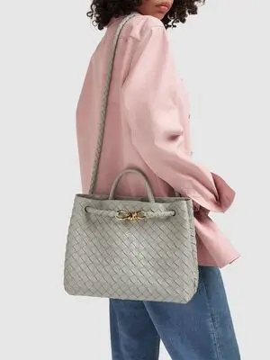 Bottega Veneta Medium Andiamo Leather Top Handle Bag
