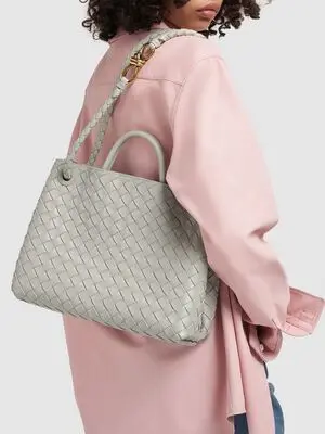 Bottega Veneta Medium Andiamo Leather Top Handle Bag