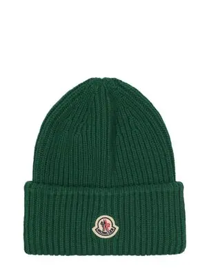 Moncler Cashmere Blend Beanie - Green