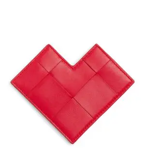 Bottega Veneta Leather Cassette Heart Card Holder - Multi