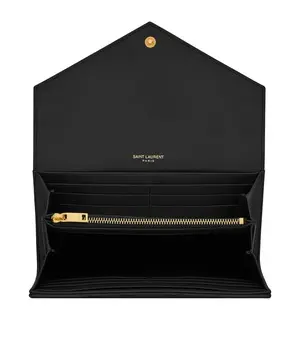 Saint Laurent Large Cassandre Matelassé Envelope Wallet